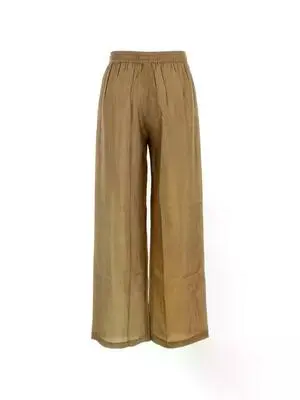 THE ROSE IBIZA Drawstring Silk Palazzo Pants