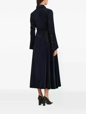 VIOLANTE NESSI Corduroy Buttoned-cuff Midi Dress