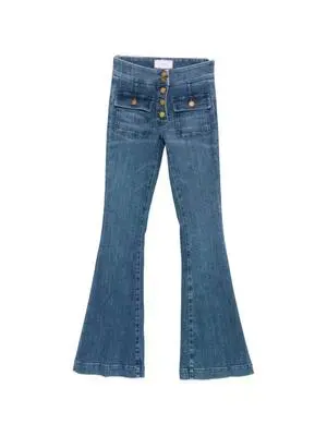 Seafarer Button-fastening Flared-leg Jeans
