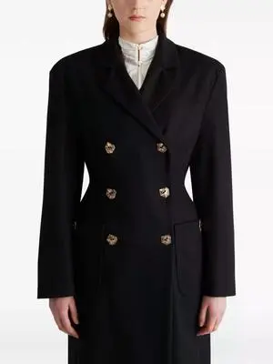 VIOLANTE NESSI Double-breasted Tailored Coat