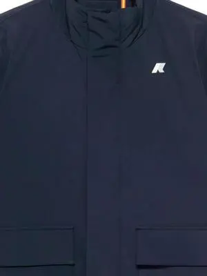 K-WAY Logo Patch High Neck Jacket
