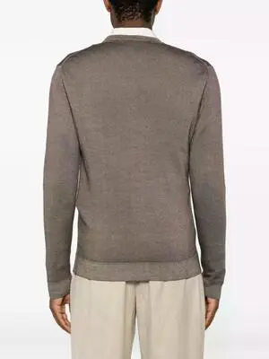 DANIELE FIESOLI V-neck Long-sleeve Sweater