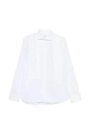 TRUZZI Pleated-bib Shirt - White