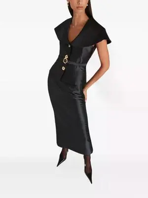 VIOLANTE NESSI Manuela Belted Midi Dress