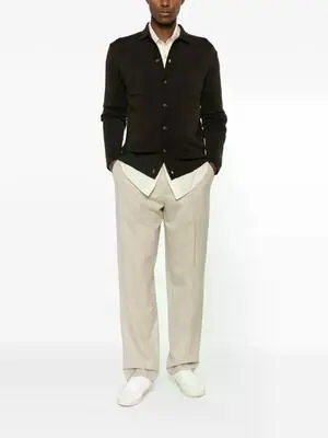 DANIELE FIESOLI Button-down Chest-pocket Cardigan - Brown