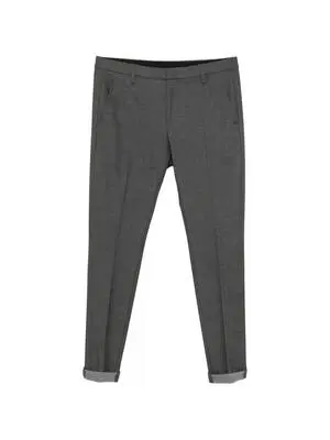 DONDUP Gaubert Slim-fit Turned-up Chino Trousers - Grey