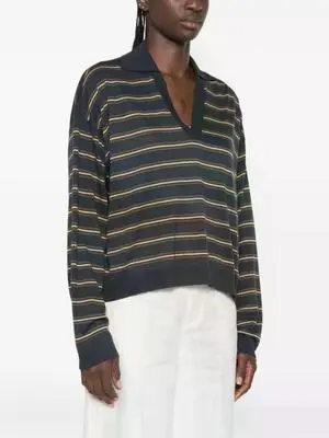 DRYKORN Striped V-neck Top