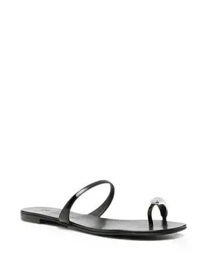 GIUSEPPE ZANOTTI Crystal-embellished Sandals - Black