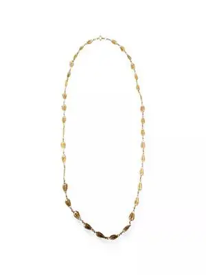 MADISON Filigree Leaf-link Necklace - Gold
