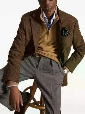 Polo Ralph Lauren Quarter-zip Wool Sweater - Brown