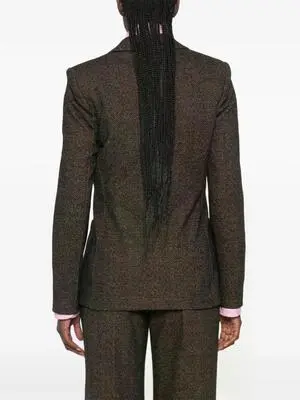 Harris Wharf London Herringbone Pattern Double-breasted Blazer