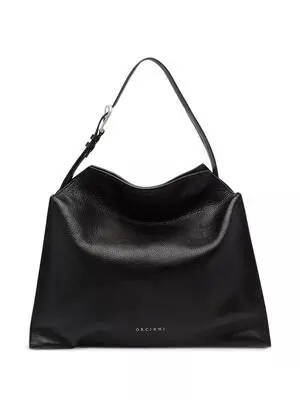 Orciani Trinity Soft Midi Shoulder Bag - Black