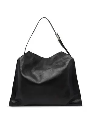 Orciani Trinity Soft Midi Shoulder Bag - Black