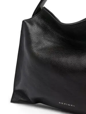 Orciani Trinity Soft Midi Shoulder Bag - Black