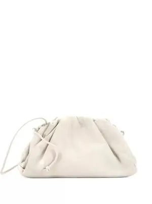 Bottega Veneta The Pouch Leather Mini Crossbody Bag - Neutrals