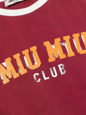Miu Miu 2010s Logo-print T-shirt