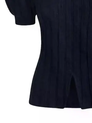 VIOLANTE NESSI Puff-sleeve Ribbed-knit Sweater