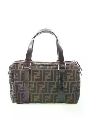 Fendi 1980-1990 Zucca Boston Bag - Brown
