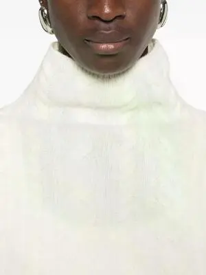 Herno Cable Knit Roll Neck Sweater