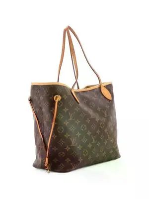 LOUIS VUITTON Neverfull Nm Monogram Canvas Mm Tote Bag - Brown