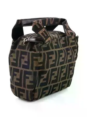 Fendi Vintage 1925 Cosmetic Zucca Canvas Mini Tote Bag