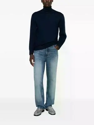 LANEUS Roll Neck Wool Sweater