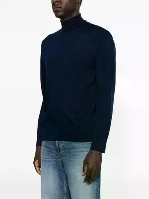 LANEUS Roll Neck Wool Sweater