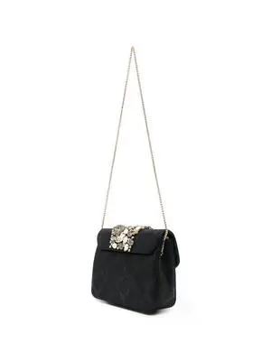 TWENTY FOURHAITCH Embellished Snakeskin-effect Shoulder Bag