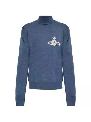 VIVIENNE WESTWOOD Orb Intarsia Roll-neck Sweater