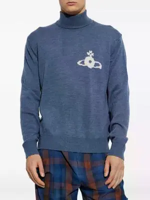 VIVIENNE WESTWOOD Orb Intarsia Roll-neck Sweater