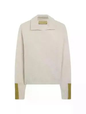 Momoni Colour-block V-neck Sweater