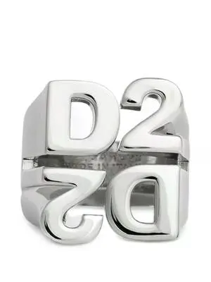 Dsquared2 Upside-down Logo Ring - Silver