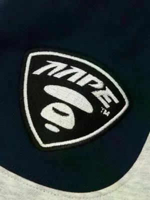 AAPE BY *A BATHING APE Logo-patch Striped Hoodie