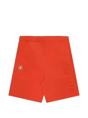 AAPE BY *A BATHING APE Moonface Patch Logo-embossed Shorts - Black