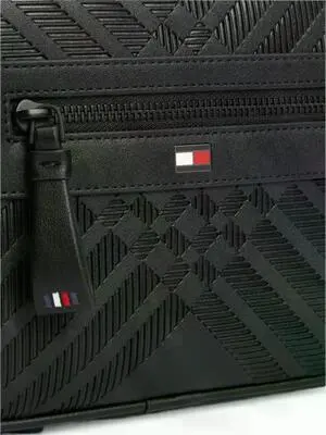 Tommy Hilfiger Monogram-embossed Messenger Bag