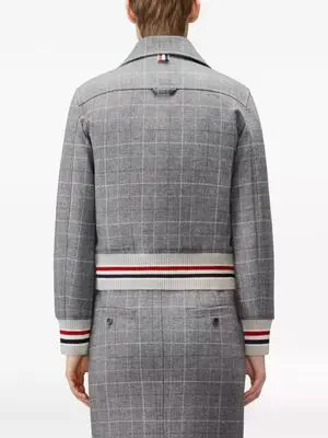 Thom Browne Windowpane Houndstooth Tweed Jacket