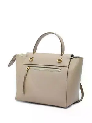 Celine 2019 Micro Grained Calfskin Belt Bag Satchel - Neutrals