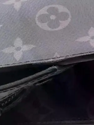 LOUIS VUITTON 2020 Monogram Eclipse Sac Plat Horizontal Zipper Satchel