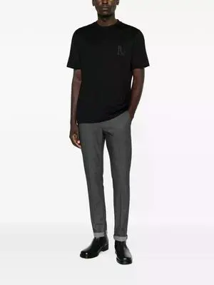 Brioni Logo-embroidered T-shirt