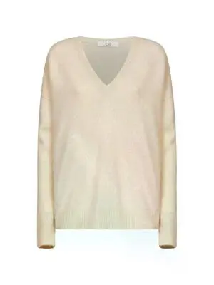 Co V-neck Cashmere Sweater - Neutrals