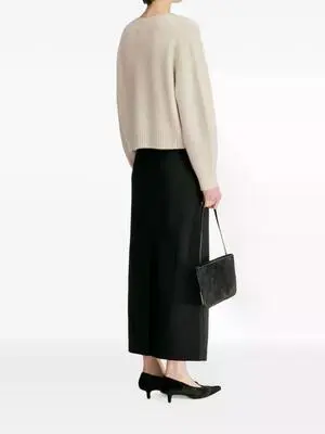 Loulou De Saison Remus Ribbed-knit Cropped Cardigan