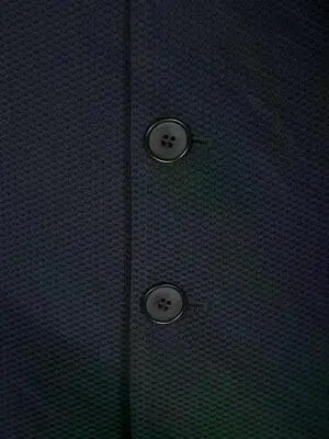 Giorgio Armani Honeycomb-knit Stand-collar Blazer