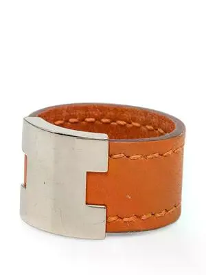 Hermès 2000 Swift And Palladium Plated Lurie Ring Costume Ring