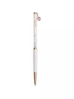 SWAROVSKI Crystal-embellished Heart-pendant Pen - White