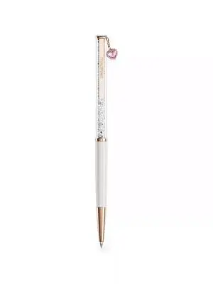 SWAROVSKI Crystal-embellished Heart-pendant Pen - White