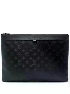 LOUIS VUITTON Monogram Shadow Discovery Pochette Clutch Bag