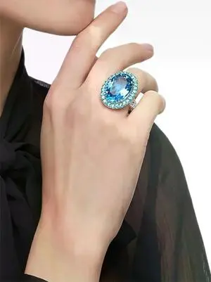 ANABELA CHAN Ocean Paraiba Multi-stones Ring - Silver