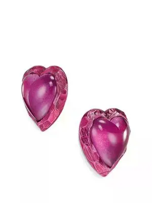 ANABELA CHAN Plum Heart Earrings