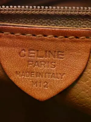 Celine Macadam Coated Canvas Handbag