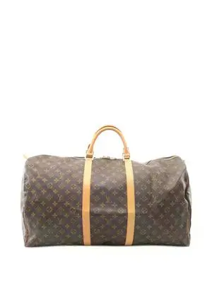 LOUIS VUITTON Monogram Keepall Bandouliere 60 Travel Bag